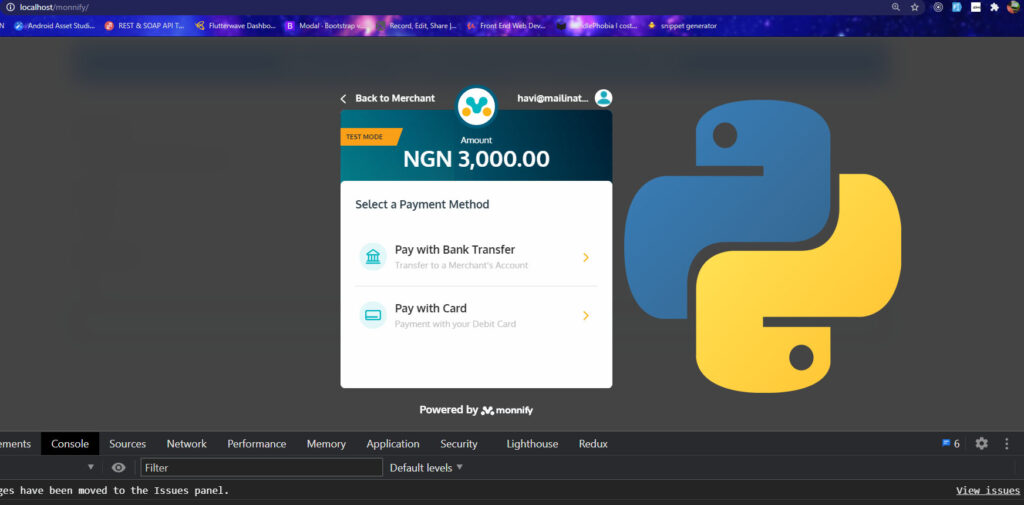 Monnify Payment Integration In Python Django Source Code Biggidroid